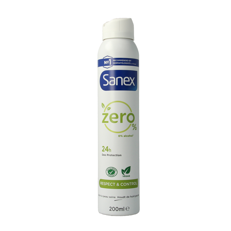 Sanex Deodorant spray zero% respect & control 200 millil