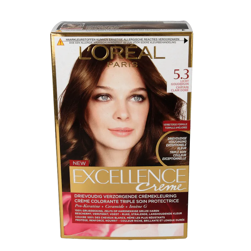 Excellence Excellence creme 5.3 licht goudbruin 1 set kopen?